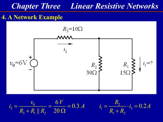 Liner Resistive networks for electrical engineers | PPT