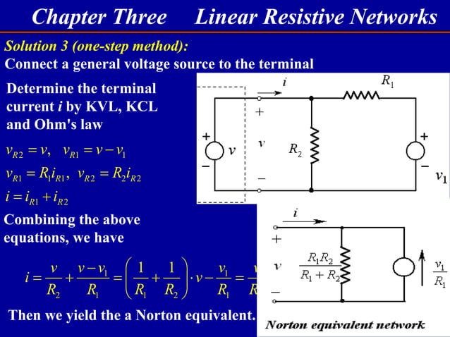 Liner Resistive networks for electrical engineers | PPT