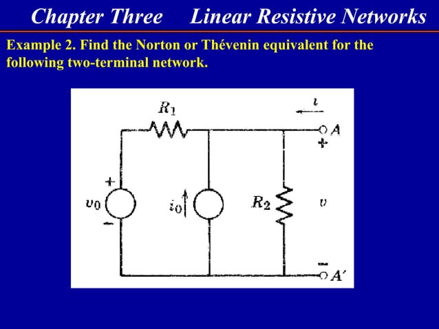 Liner Resistive networks for electrical engineers | PPT