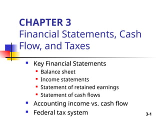 Financial Statements, Cash Flow and Taxes | PPT