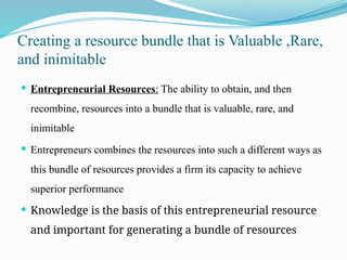 Entrepreneurial Strategy generating and exploiting new strategies | PPT