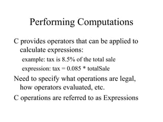 operators and arithmatic expression in C Language | PPT