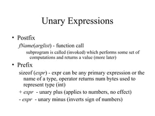 operators and arithmatic expression in C Language | PPT