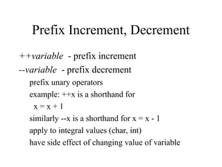 operators and arithmatic expression in C Language | PPT