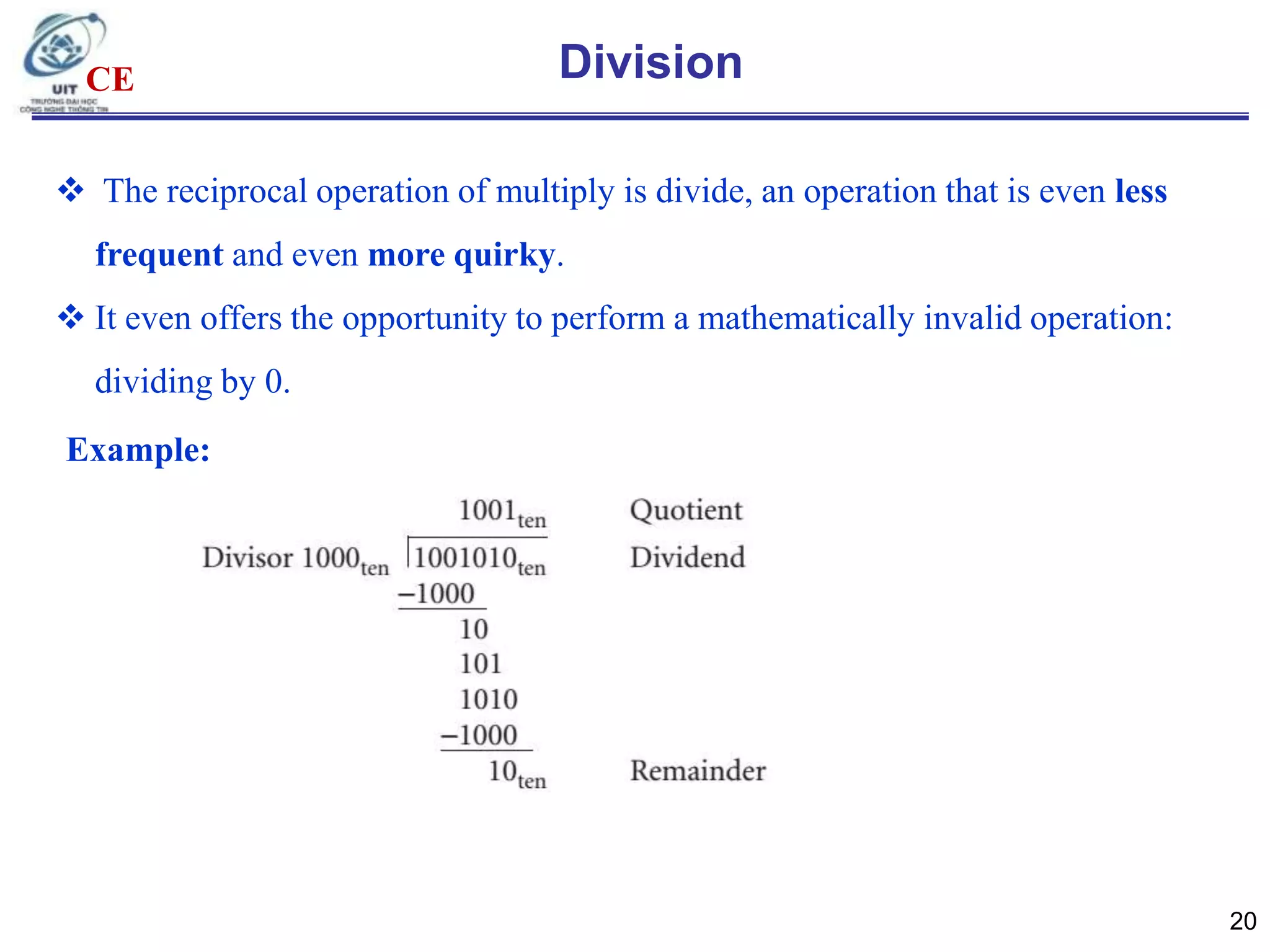 Chapter 03 arithmetic for computers | PPTX | Computing | Technology & Computing