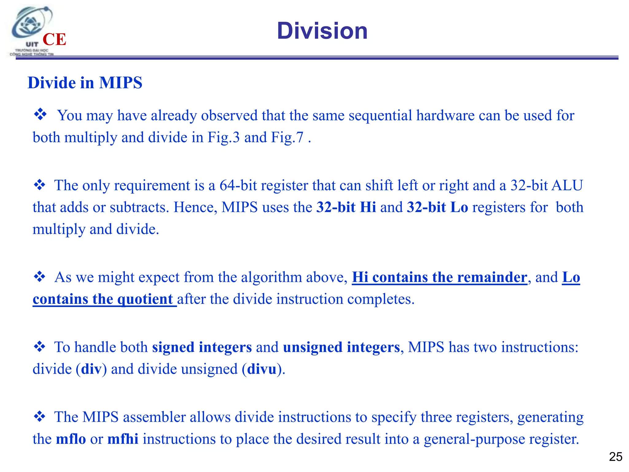 Chapter 03 arithmetic for computers | PPTX