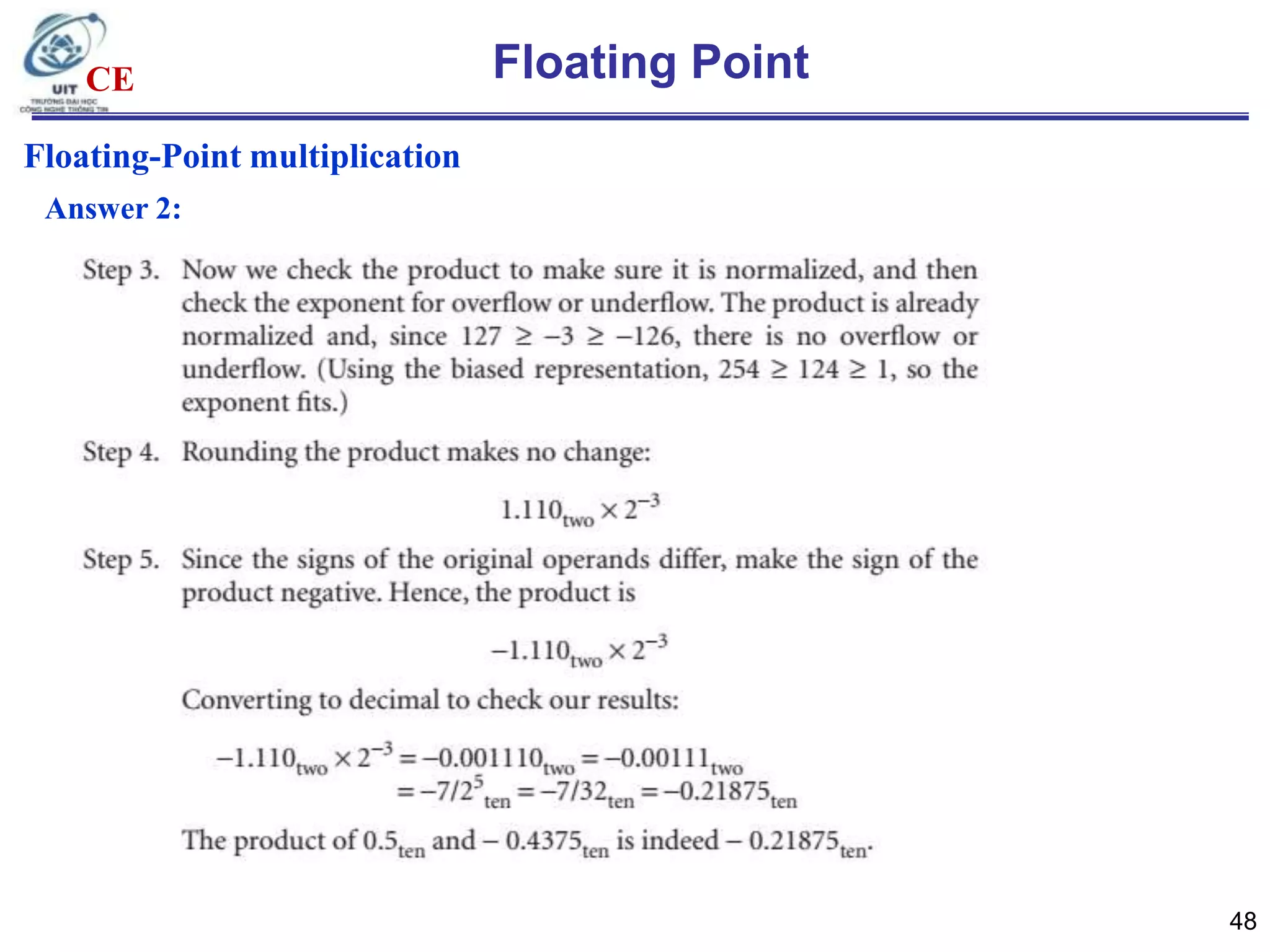 Chapter 03 arithmetic for computers | PPTX | Computing | Technology & Computing