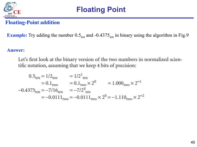 Chapter 03 arithmetic for computers | PPTX | Computing | Technology & Computing