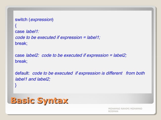 Chapter 03 conditional statements | PPT