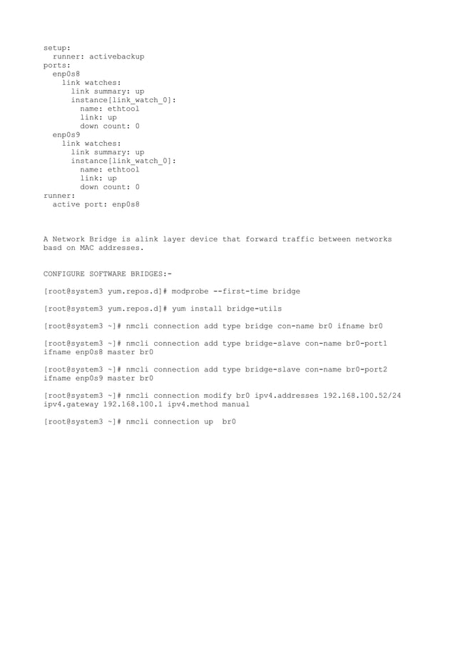Chapter 03 configuring link aggregation and bridging | PDF