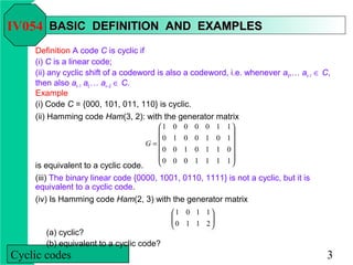 Chapter 03 cyclic codes | PPT