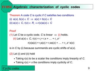 Chapter 03 cyclic codes | PPT
