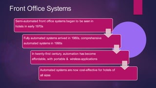 Front office operations | PPTX