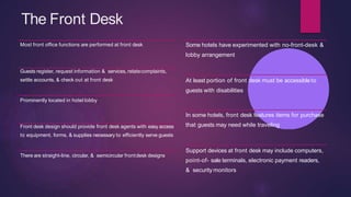 Front office operations | PPTX