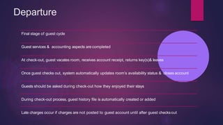Front office operations | PPTX
