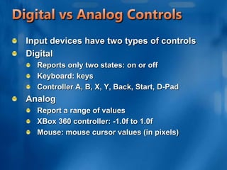 Chapter 03 game input | PPT