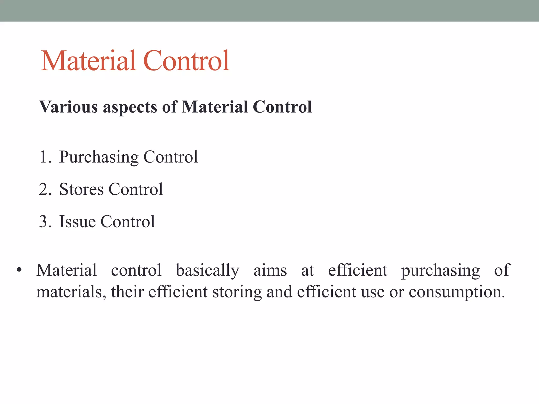 Chapter 03 Material Costing | PPTX