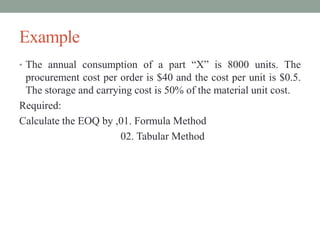 Chapter 03 Material Costing | PPTX | Retail Industry | Industries
