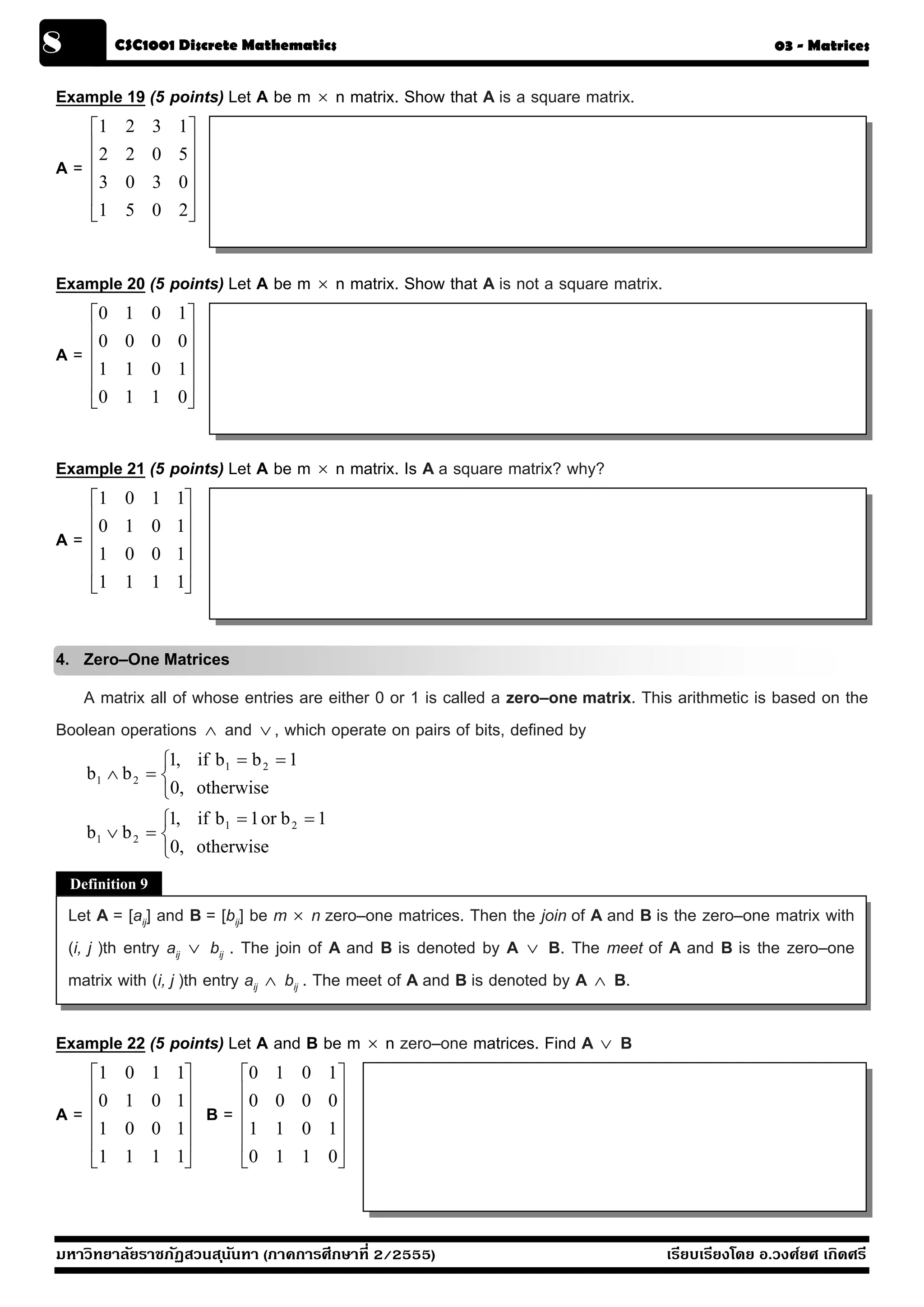 Discrete Chapter 03 Matrices Pdf 