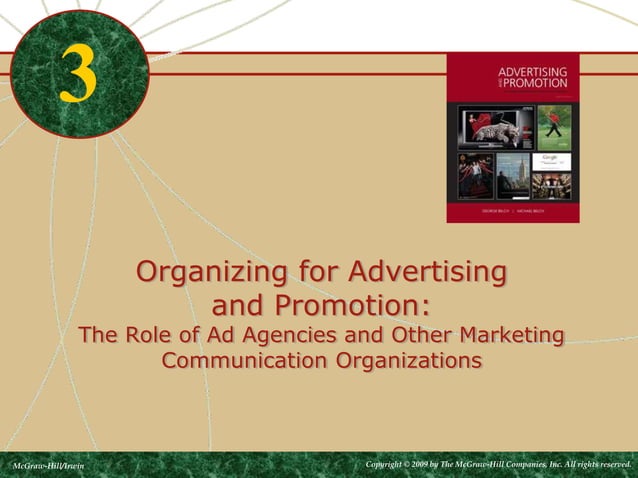 Organizing for Advertising and Promotion | PPT | Advertising Industry ...