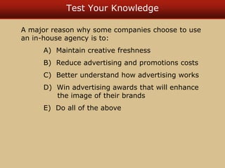 Organizing for Advertising and Promotion | PPT