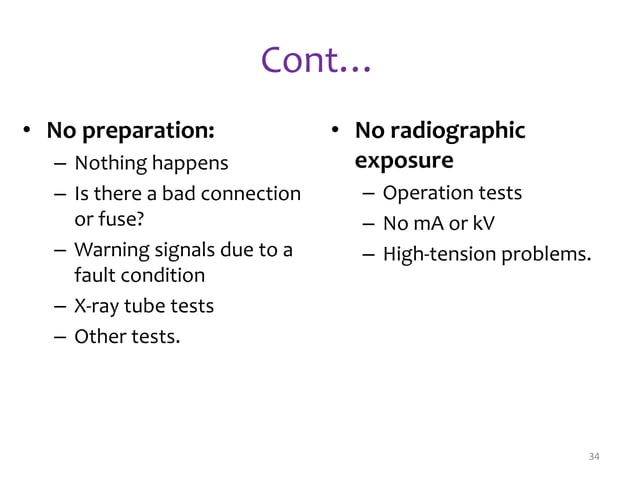 Chapter_03(1)_ X-Ray_Maintenance and troubleshooting.ppt | Medical ...