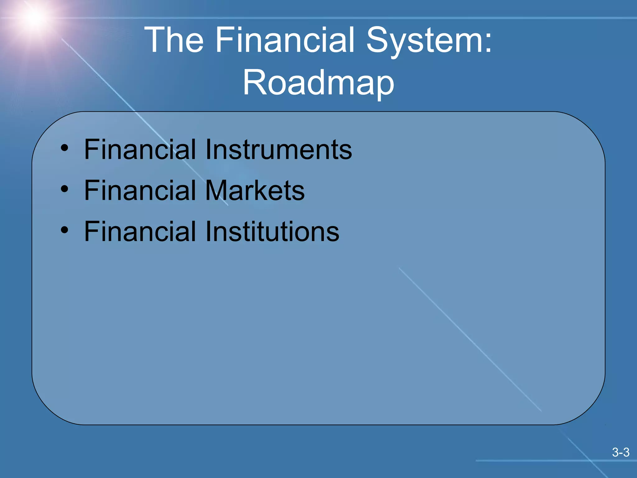 Chapter 3 Financial Instruments Financial Markets and Financial ...