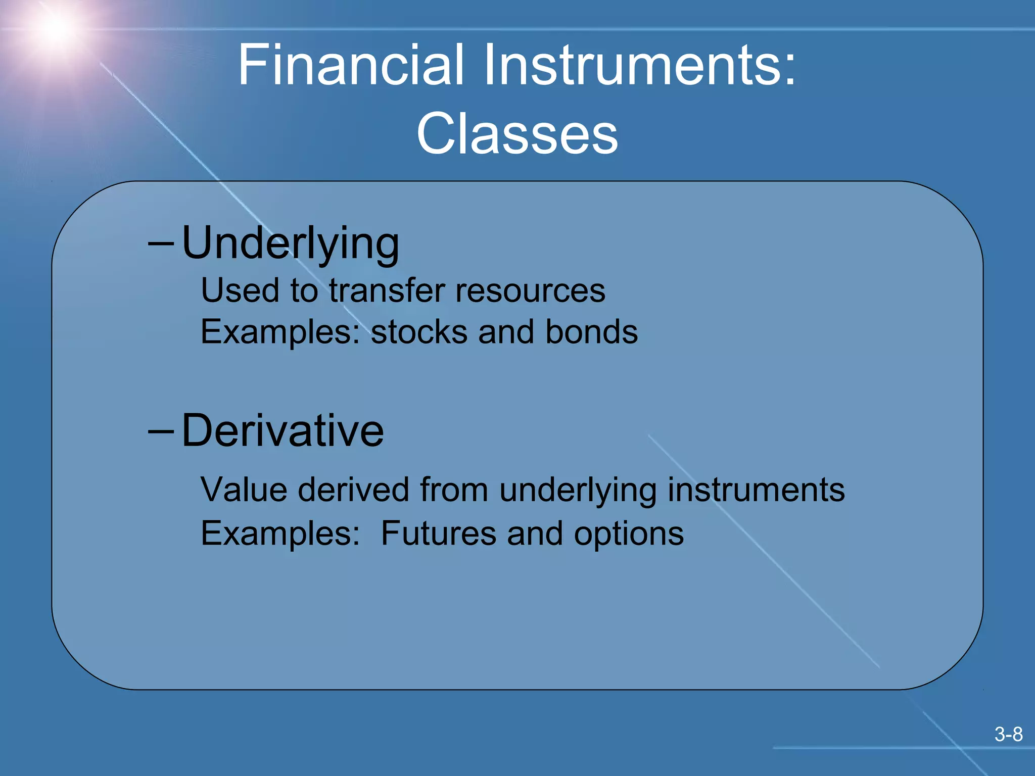 Chapter 3 Financial Instruments Financial Markets and Financial ...