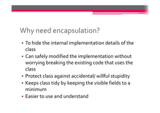 Chapter 03 enscapsulation | PPT