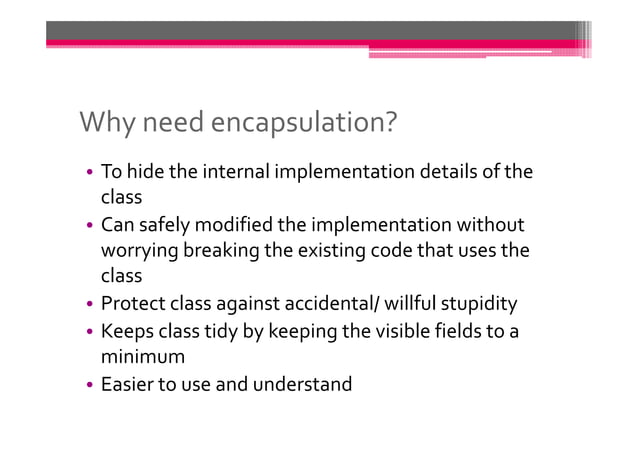 Chapter 03 enscapsulation | PPT