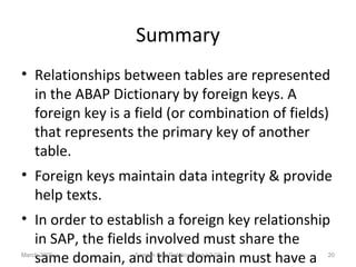 Chapter 03 foreign key relationships1 | PPT