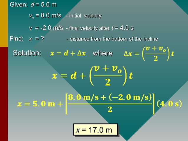 kinematics in one dimension | PPT