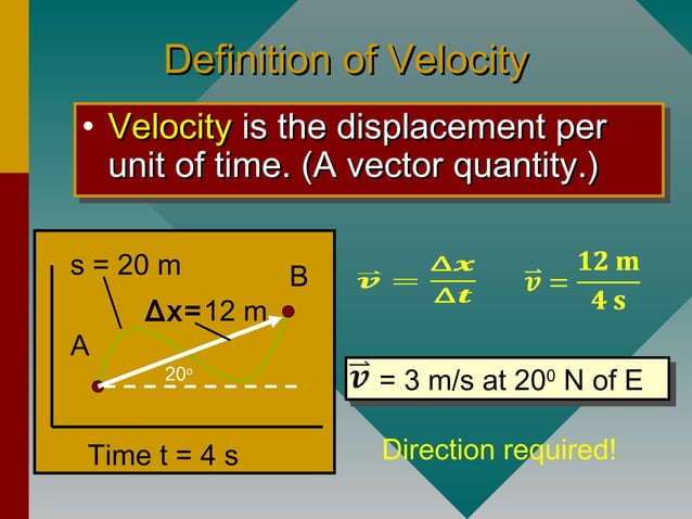 kinematics in one dimension | PPT