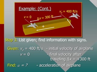 Lecture 02 Kinematics in one dimension | PPT