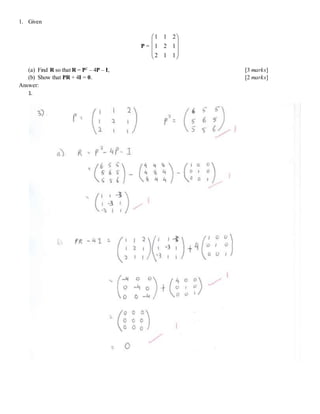 Chapter 03 matrices | DOCX | Physics | Science