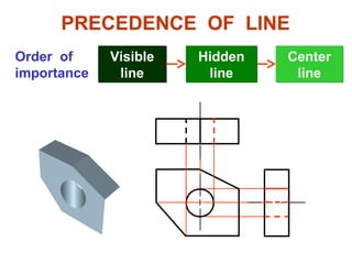 3- orthographic projection Graphic and geometric graphics Engineering ...