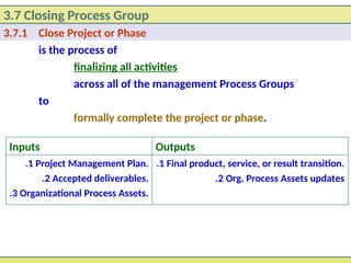 Software Project Management Process chapter 03 | PPT