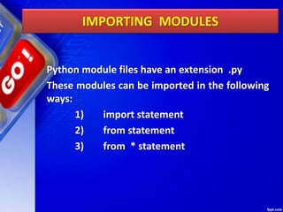 Chapter 03 python libraries | PPTX