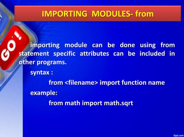 Chapter 03 python libraries | PPTX