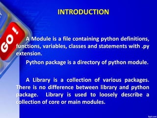 Chapter 03 python libraries | PPT