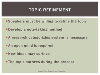 Chapter 03 research and preparation | PPT