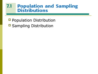 CHAPTER 03; SAMPLING DISTRIBUTION FOR STATISCAL ANALYSISppt | PPT