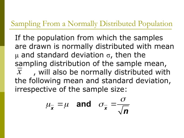 CHAPTER 03; SAMPLING DISTRIBUTION FOR STATISCAL ANALYSISppt | PPT