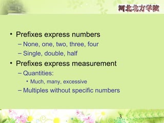 Chapter03 suffixes terminology | PPT