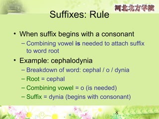 Chapter03 suffixes terminology | PPT