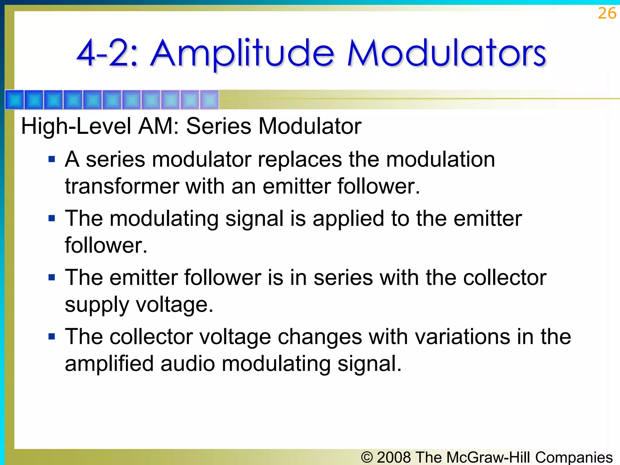 Chapter04. am modulators | PPTX