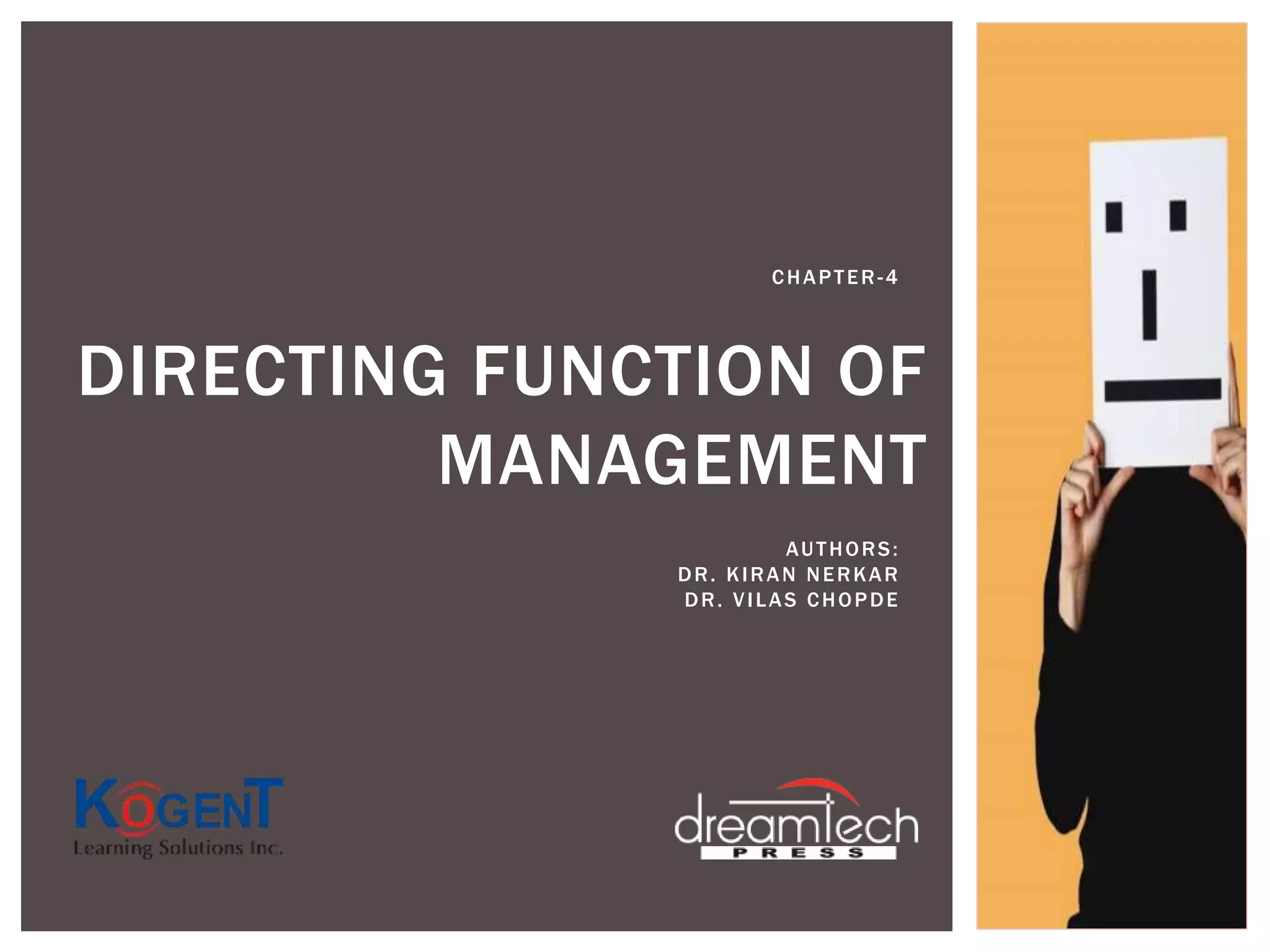 Chapter 04 Directing function of management | PPSX
