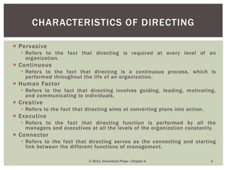 Chapter 04 Directing function of management | PPSX