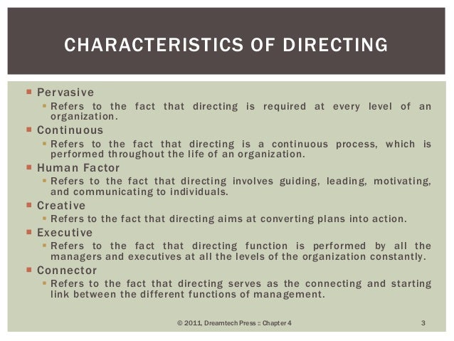 Chapter 04 Directing function of management