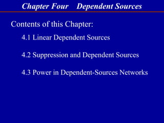 Chapter 04.ppt dependent sources for electrical | PPT